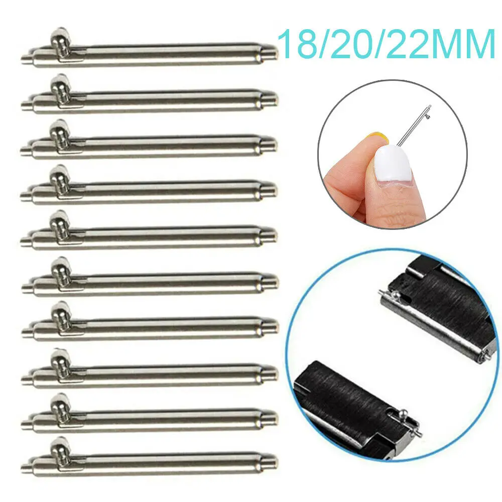 2PC-Detachable-Pins-Quick-Release-Spring-Bar-Watch-Band-Strap-Pins-18mm ...