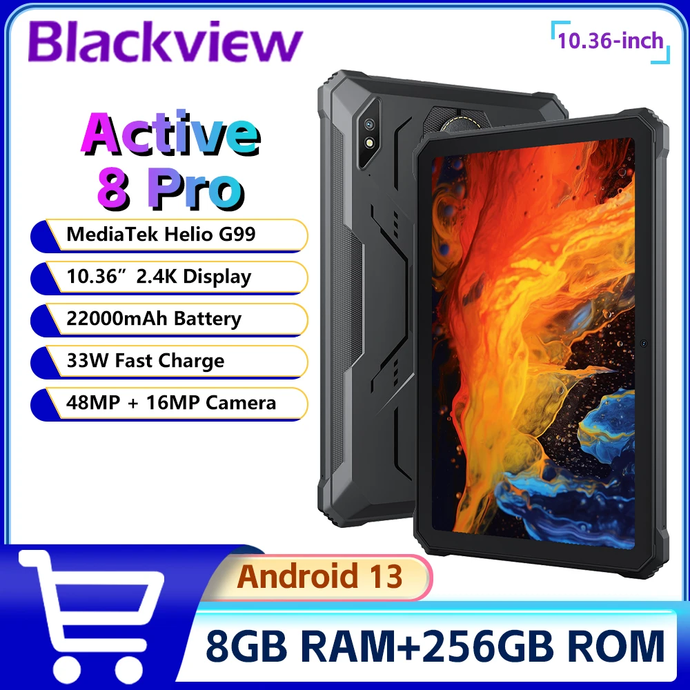 Blackview-Active-8-Pro-Rugged-Tablet-16GB-256GB-Android-13-10-36-2-4K ...