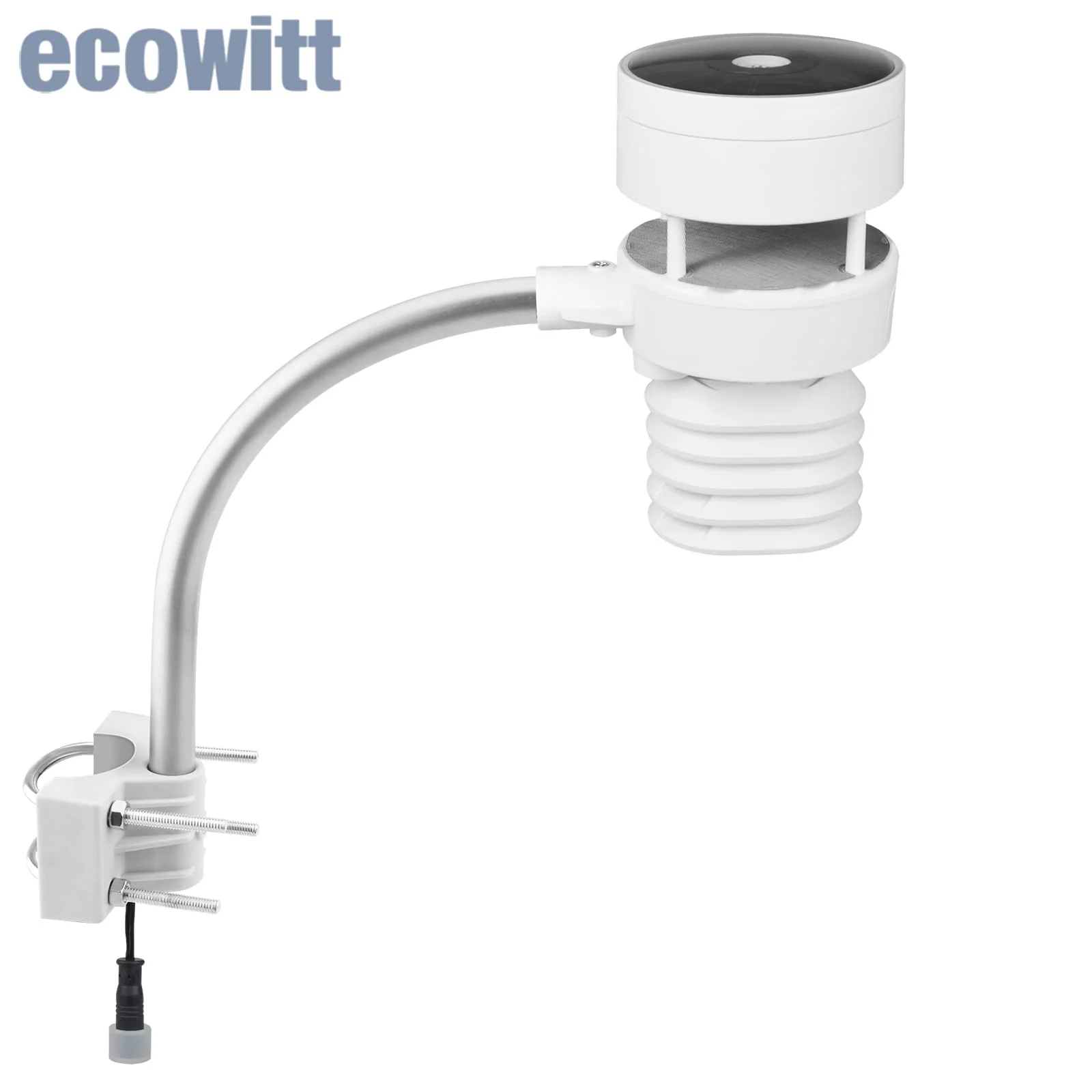 Ecowitt-WS80-Ultrasonic-Anemometer-with-Light-UV-Thermo-hygrometer-Sensors-6-in-1-Solar-Powered ...
