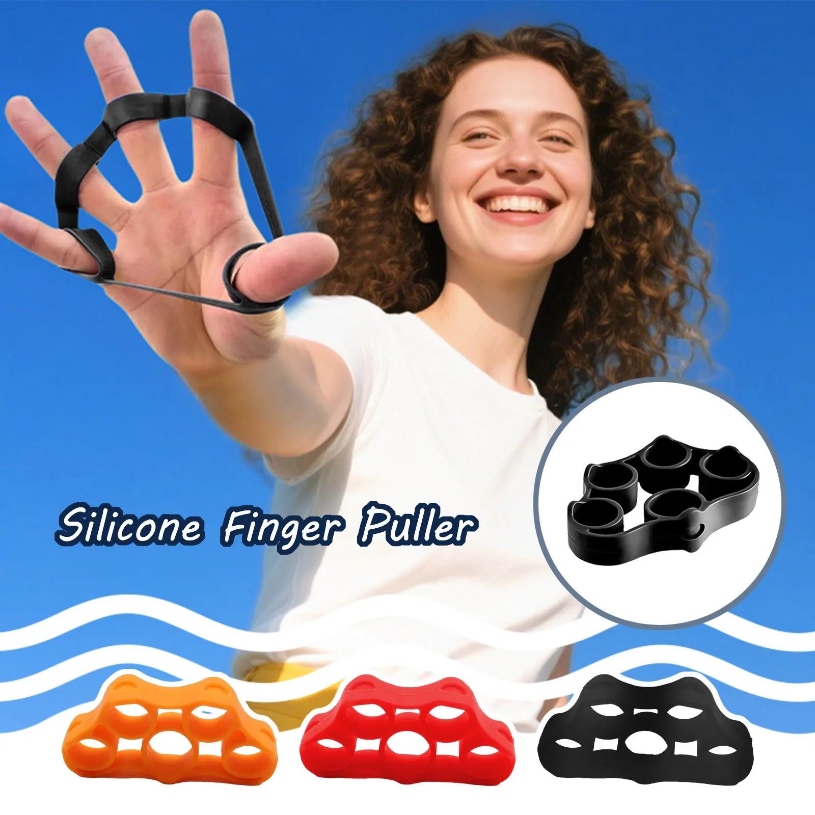 Silicone Finger Puller To Train Hand Strength, Five Finger Vein ...
