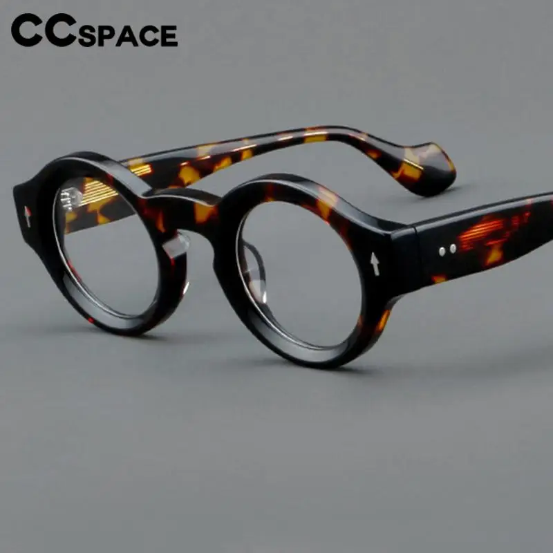 57359-Round-Thicken-Acetate-Spectacle-Frame-Fashion-Rivet-Optical ...