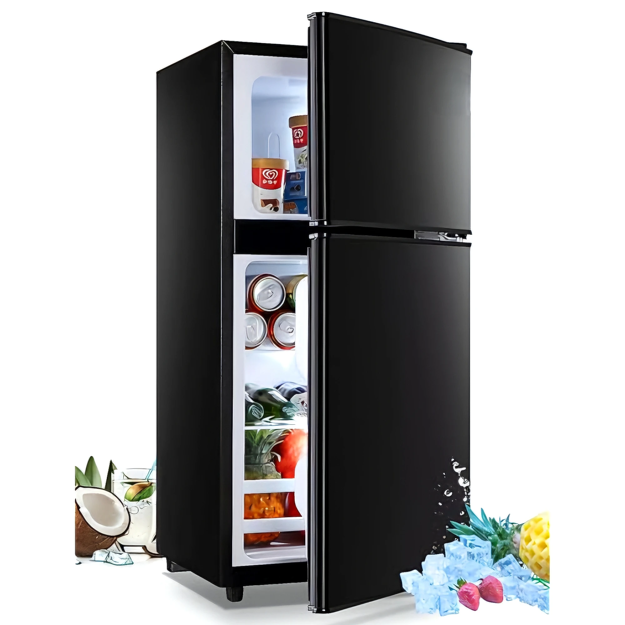 Custom Made Small Double Door Refrigerator Mini Fridge Double Door for ...