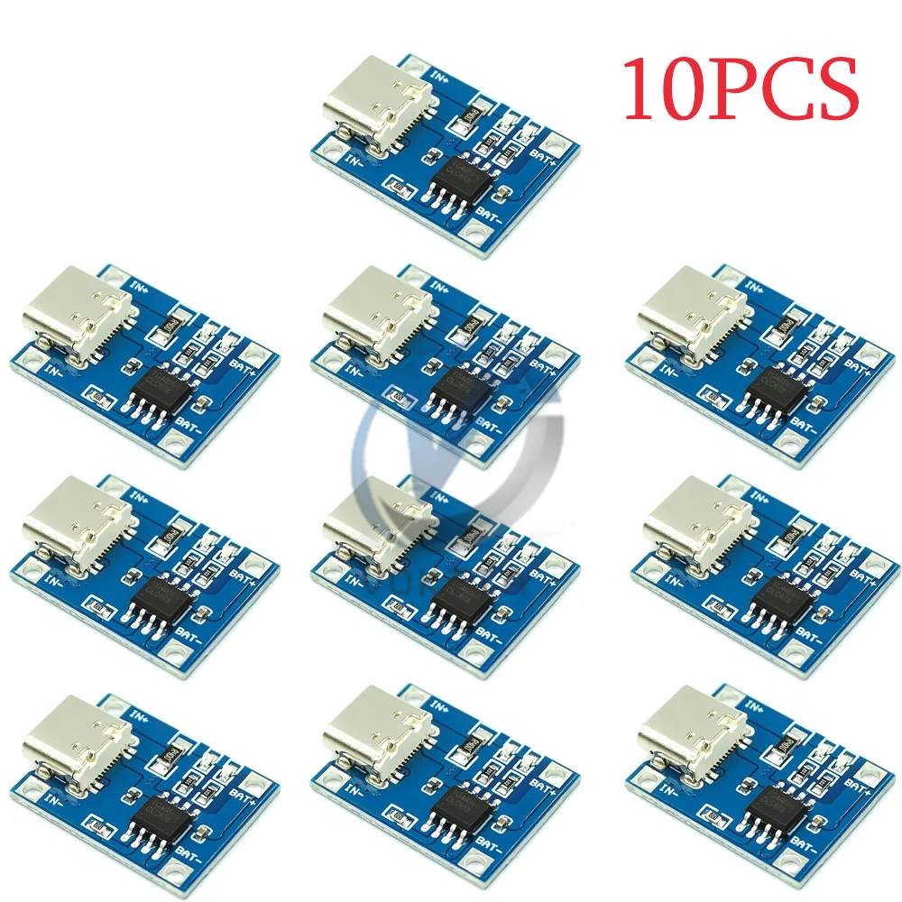 10pcs-TP4056-5V-1A-TYPE-C-iInterface-USB-18650-Lithium-Battery-Charger ...