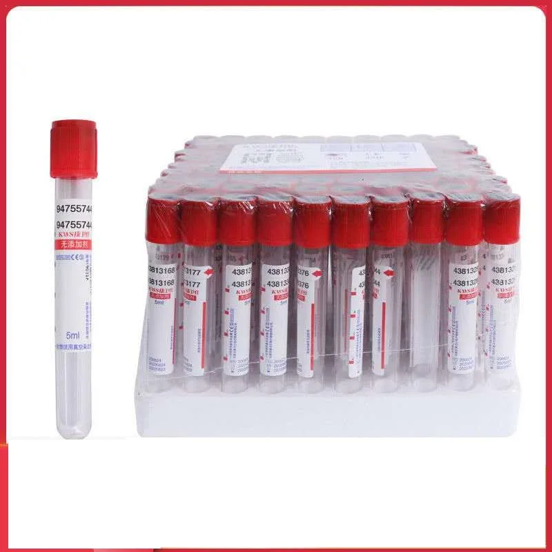 Tubes De Prélèvement Sanguin Sous Vide, Sans Additifs, 12x75mm, 5ml, 100 Pièces - Bouteilles ...