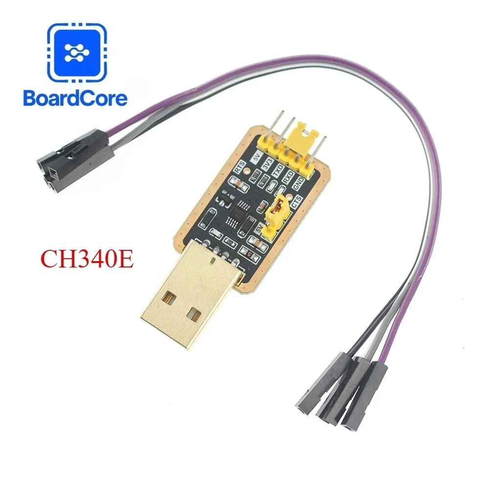 Módulo ch340e ch340 rs232 usb para módulo conversor ttl 3.3v 5v módulos ...