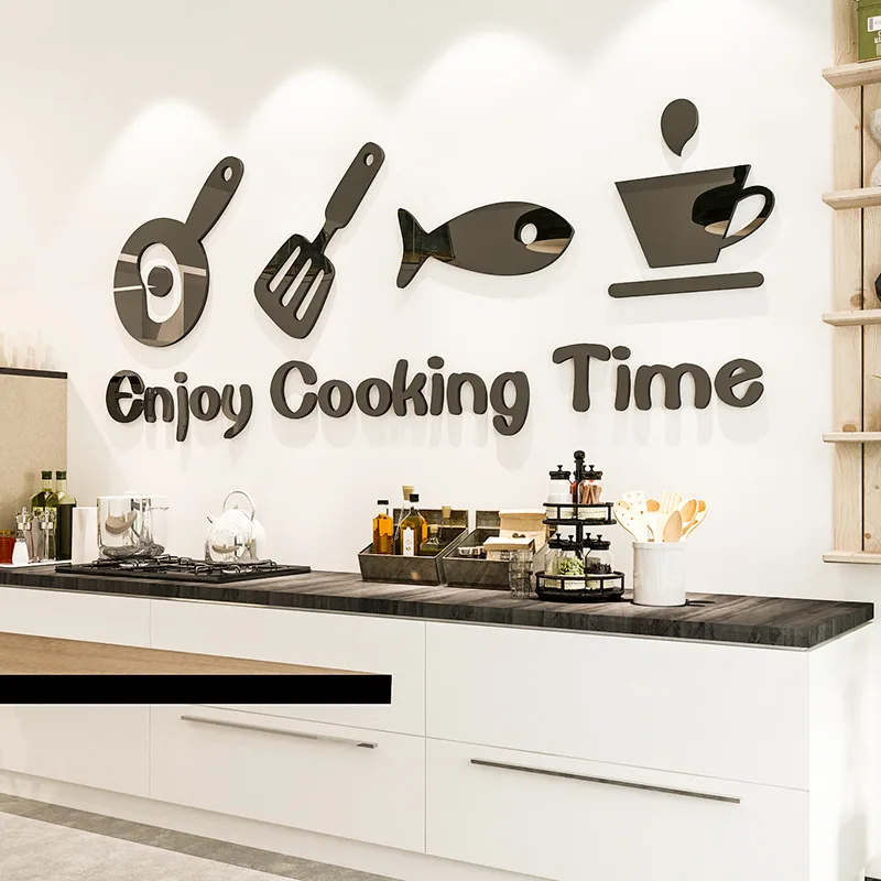 Cartoon-enjoy-cooking-time-kitchen-Wall-Sticker-PVC-Living-room-Kitchen ...