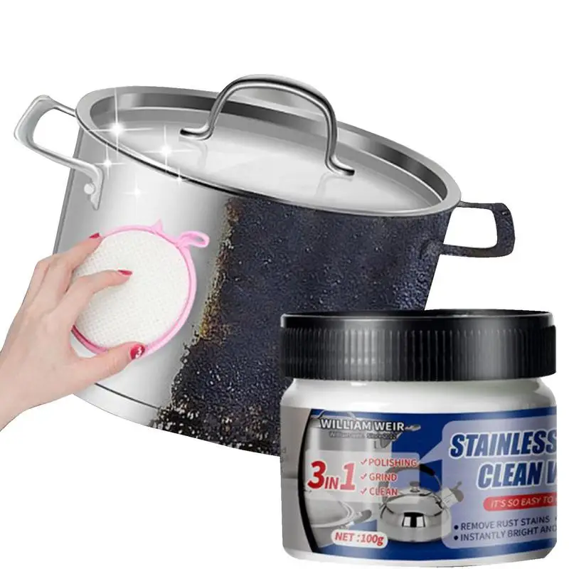 100g stainless steel cleaning wax rust prevention and rust removal ...