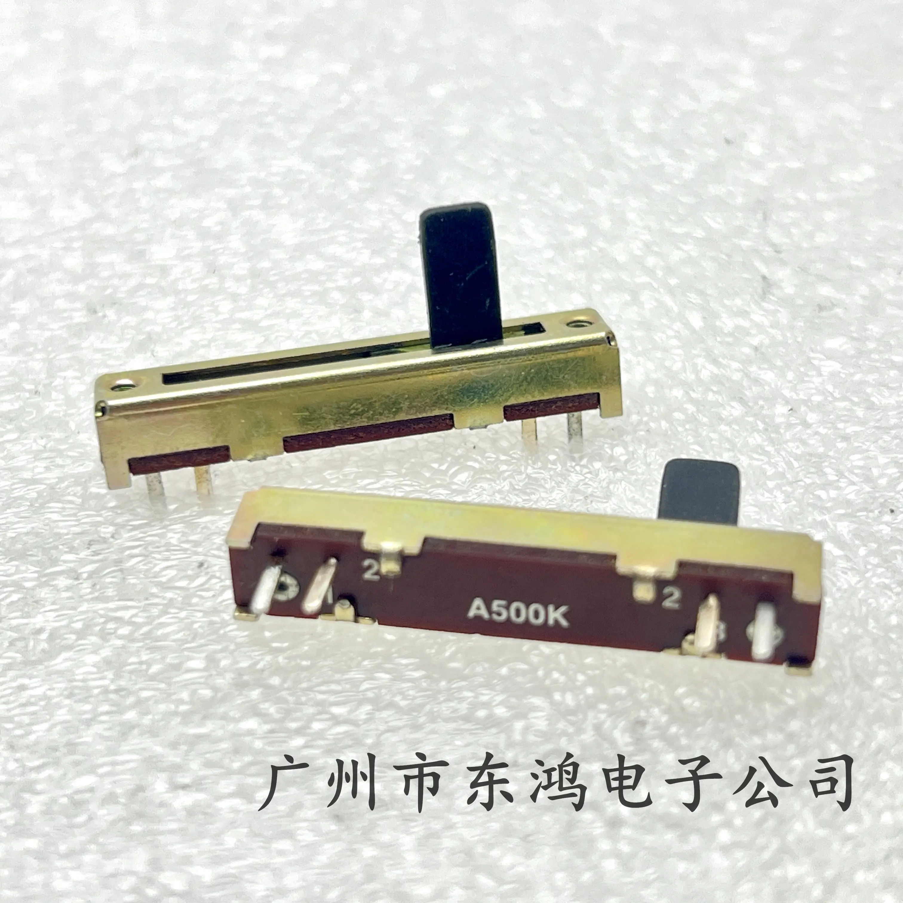 1 PCS 35mm straight slide Potentiometer 4 pin A500K shaft length 10mm ...