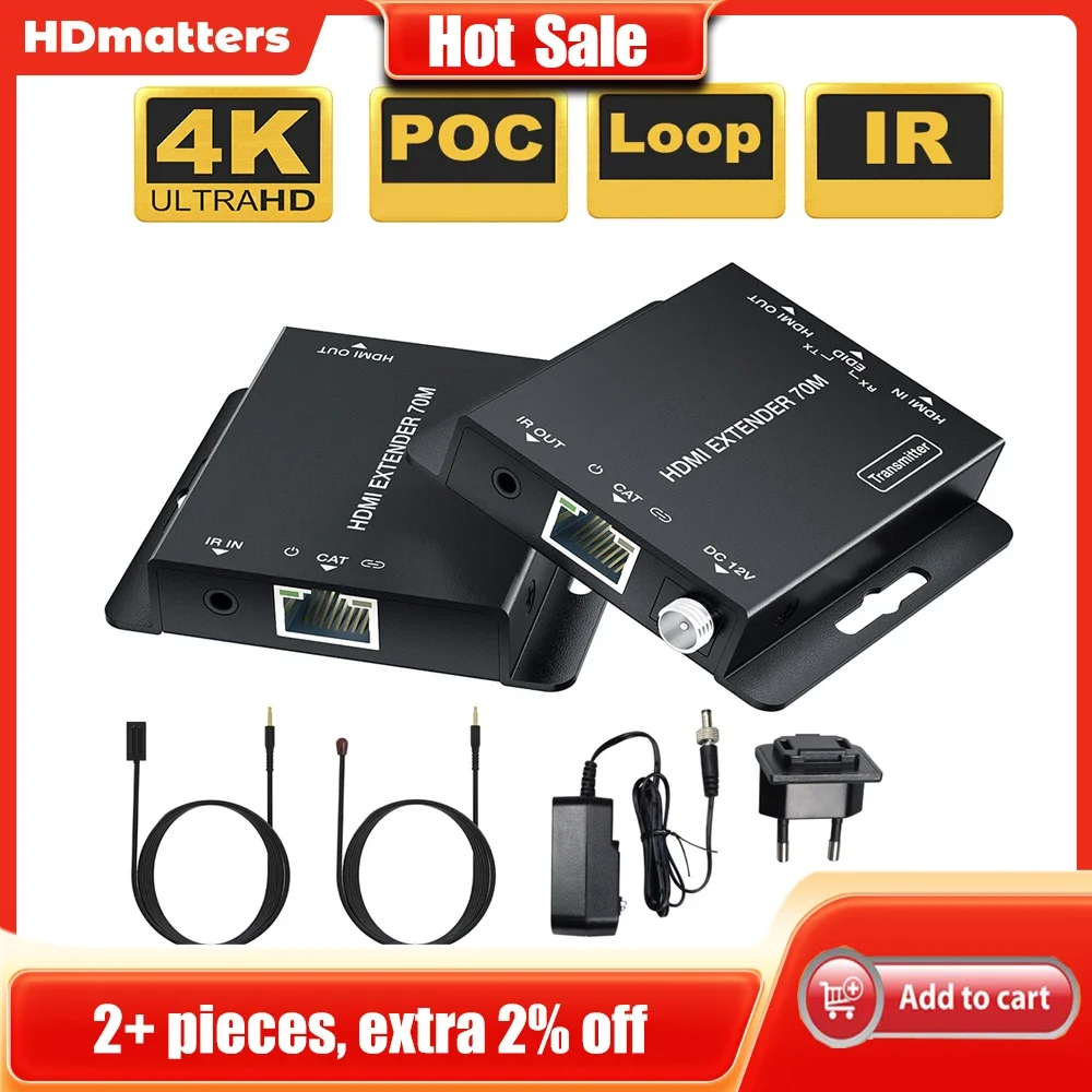 4K-HDMI-to-RJ45-Extender-with-HDMI-Loop-out-IR-HDMI-4K-Extender-over ...