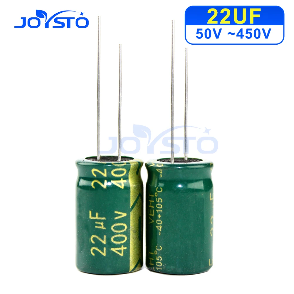 10PCS Aluminum electrolytic capacitor 22UF 50V 63V 160V 250V 400V 450V high frequency low ...