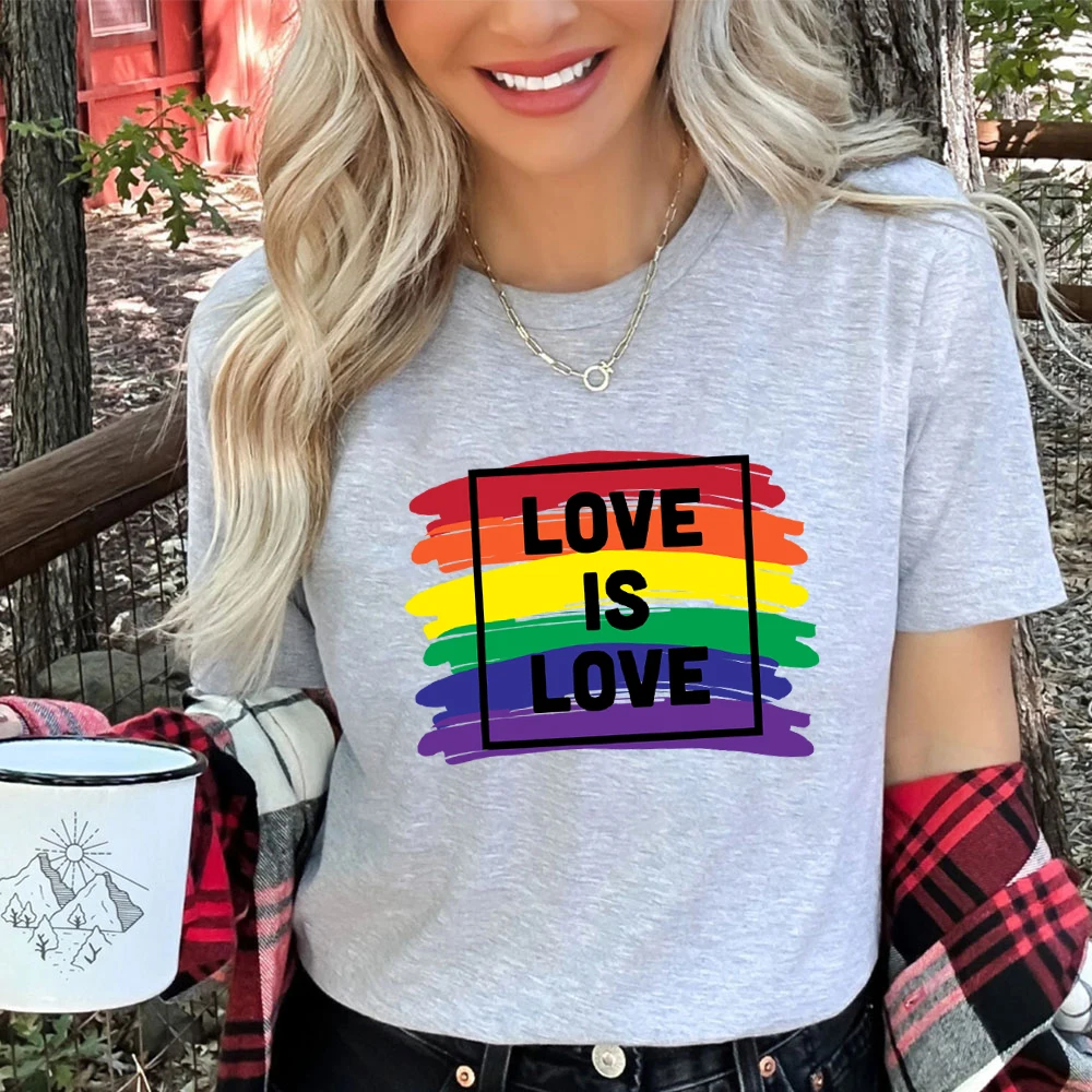 Love-Is-Love-Rainbow-Lesbian-Pride-Tshirts-LGBTQ-Support-Equality-Pride ...
