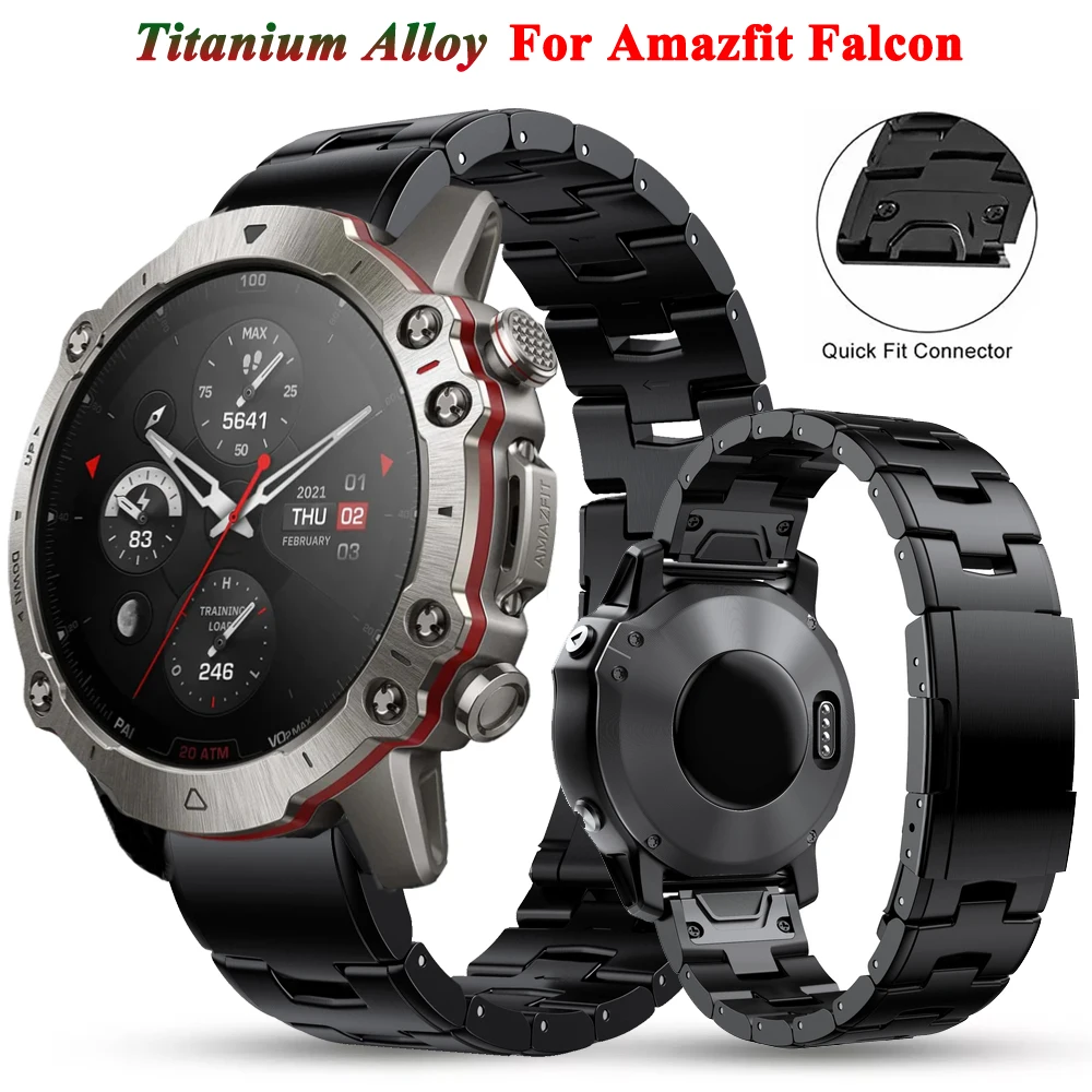 22mm-QuickFit-Titanium-Alloy-Watch-Straps-For-Huami-Amazfit-Falcon ...