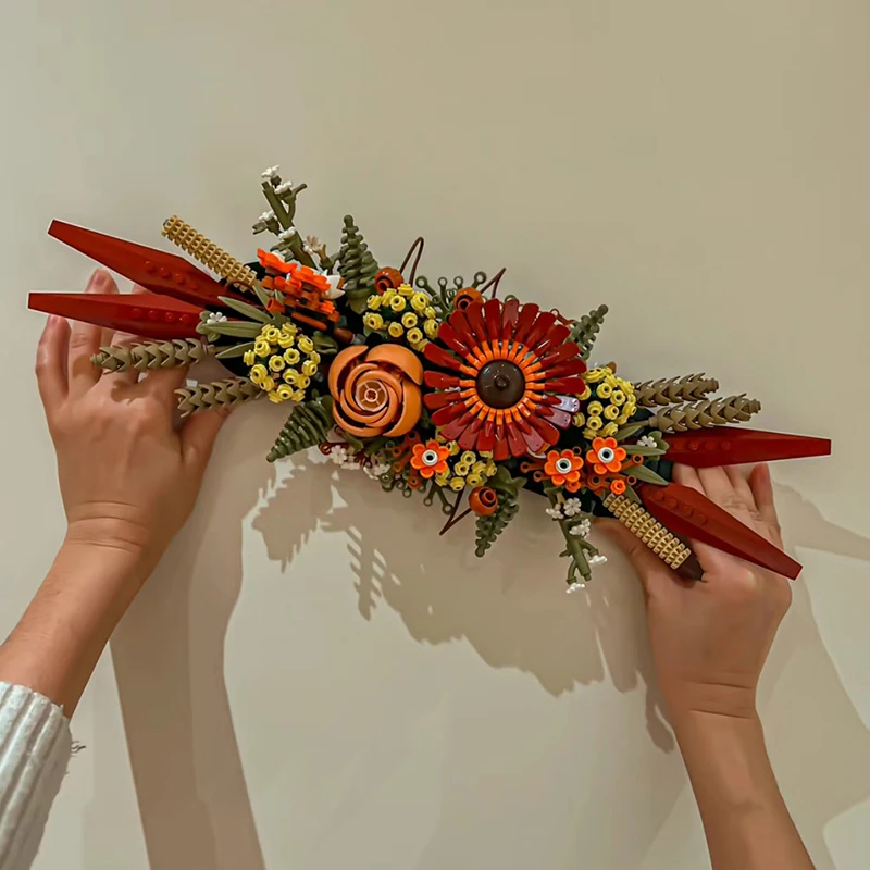 Flower-Brick-Building-Block-Series-para-crian-as-pe-a-central-de-flor ...