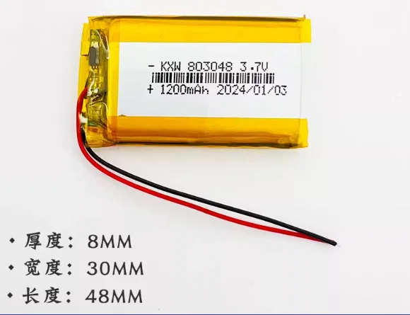 new for 803048 3.7V 1200mah Toys Bluetooth Battery cell - AliExpress 509
