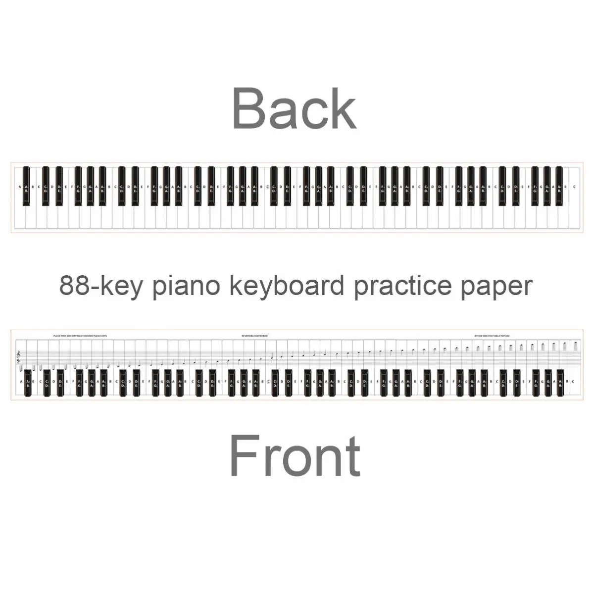 76 Key Keyboard Chart