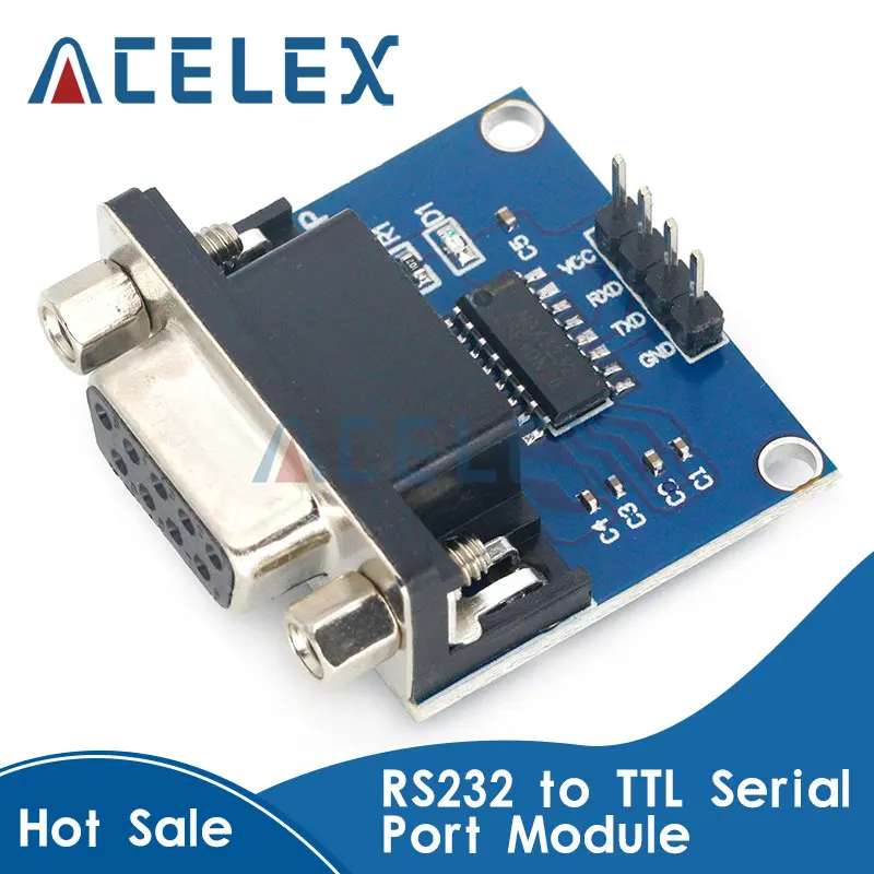 Max3232 rs232 para ttl porta serial conversor módulo db9 conector max232 para arduino|board ...