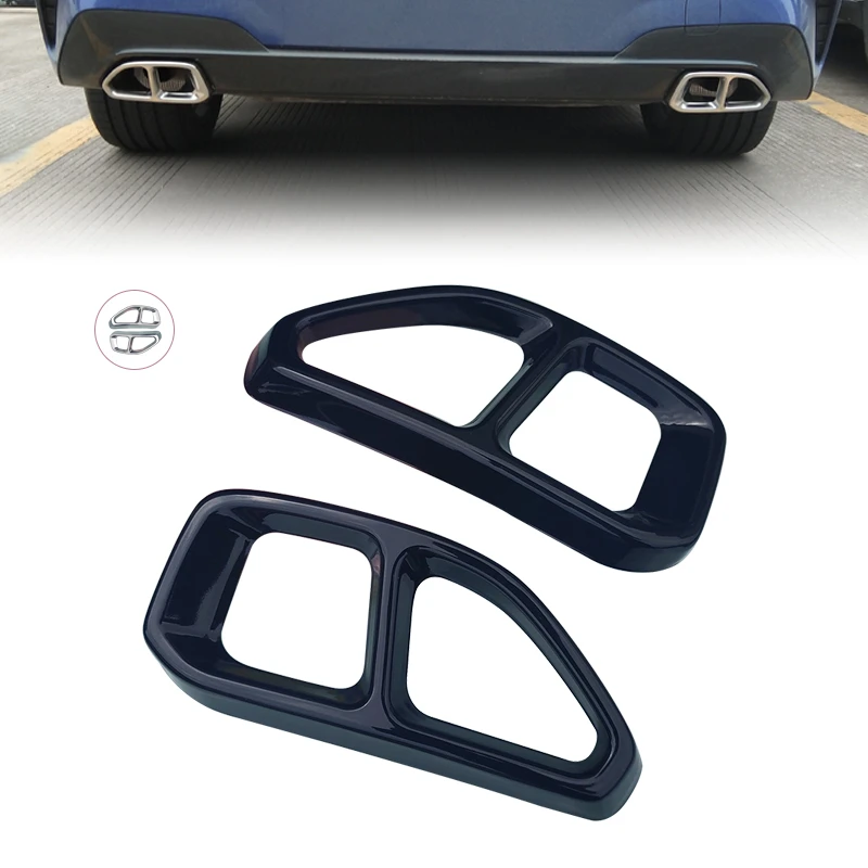 Car tail pipe cover is suitable for 2020 BMW 3 series four out 304 ...