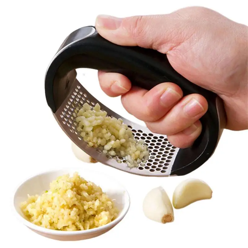 Stainless-Steel-Garlic-Press-Crusher-Manual-Garlic-Mincer-Chopping ...