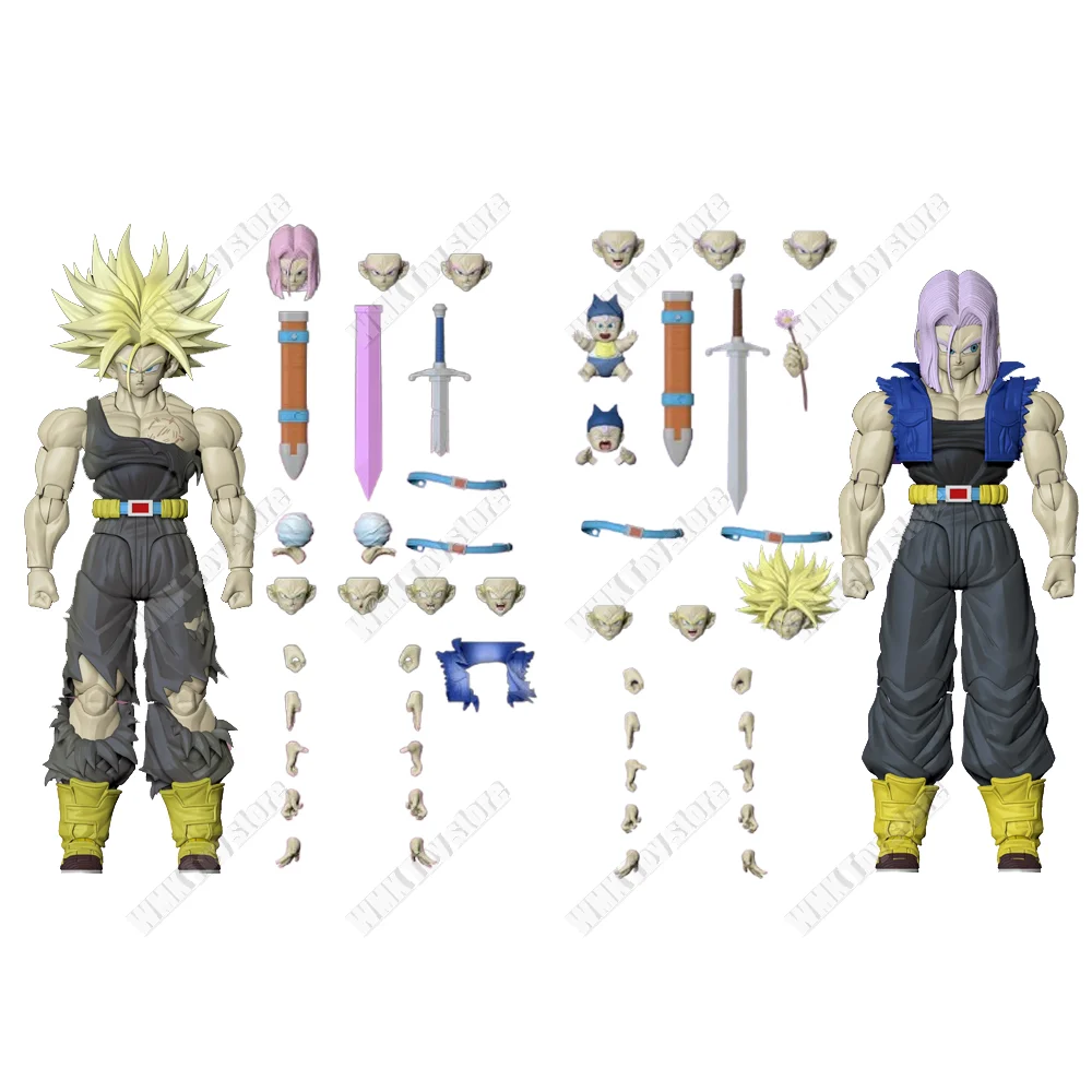 New-Dragon-Ball-Z-Tonsen-arttoys-SHF-Super-Saiyan-SSJ-SSJ2-Trunks-Majin ...