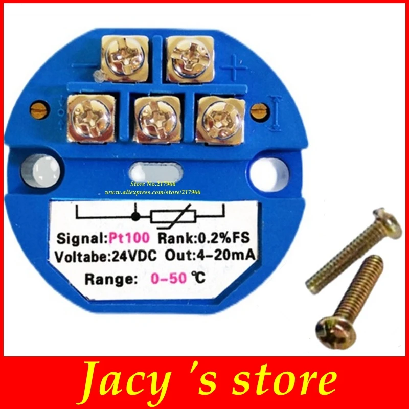 Integrated thermal resistance RTD pt100 temperature transmitter module ...
