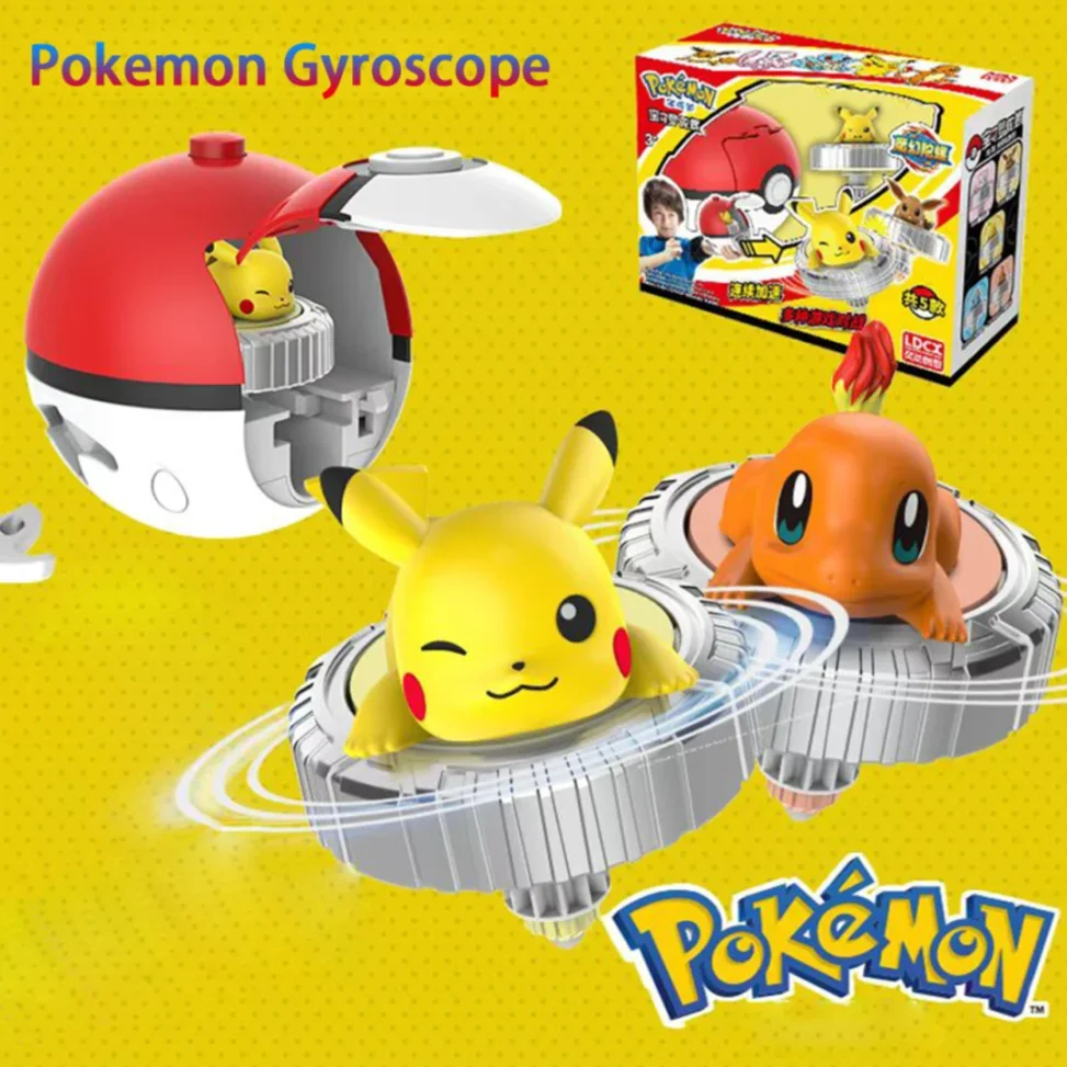 Pokemon-Elf-Spinning-Top-Gyro-Ball-Action-Figure-Figurine-Pikachu ...