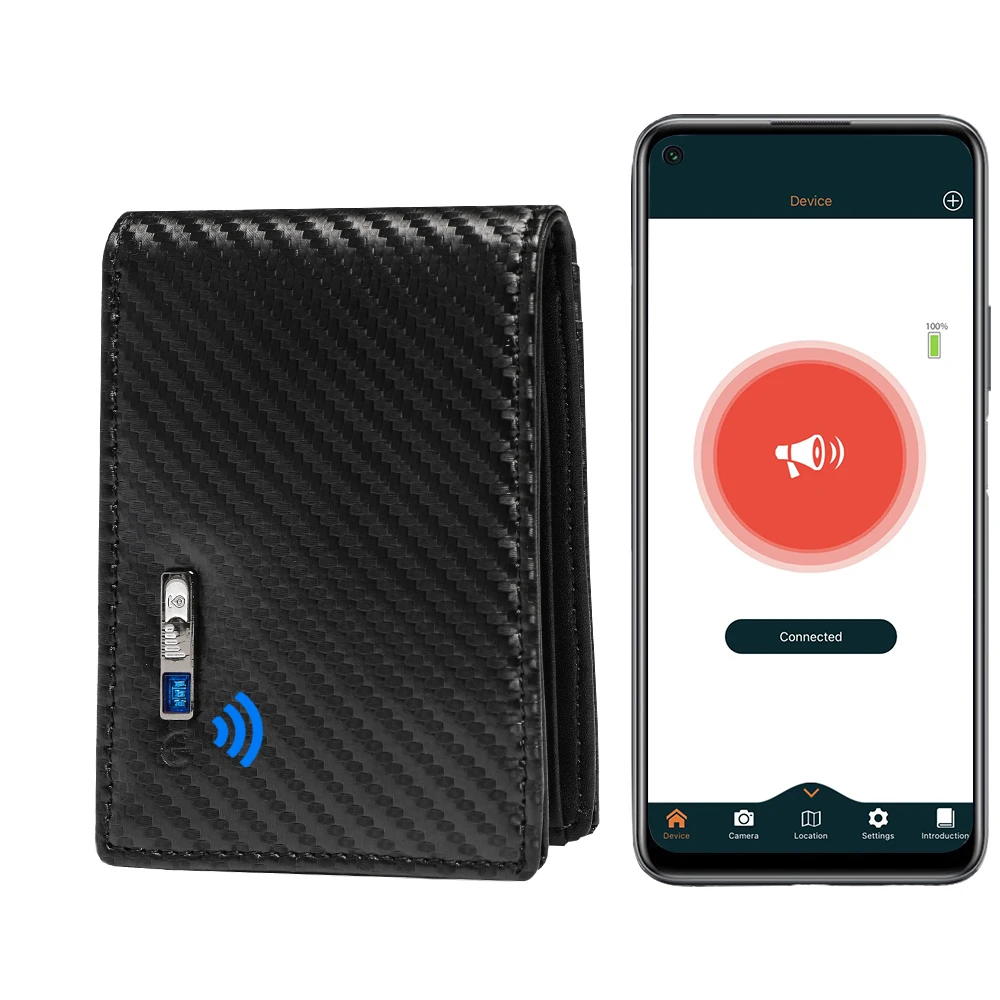 Smart-Anti-lost-Wallet-Tracker-Genuine-Leather-Men-wallets-Soft ...