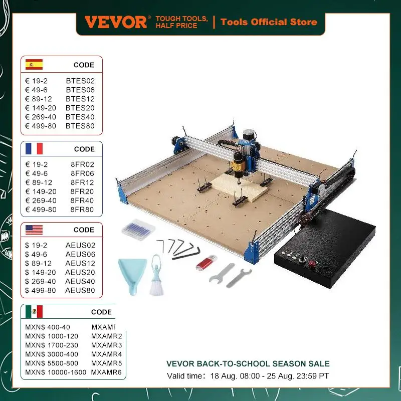 VEVOR-3232-CNC-Router-Kit-Evolution-4-Engraving-Machine-Pre-assembly ...