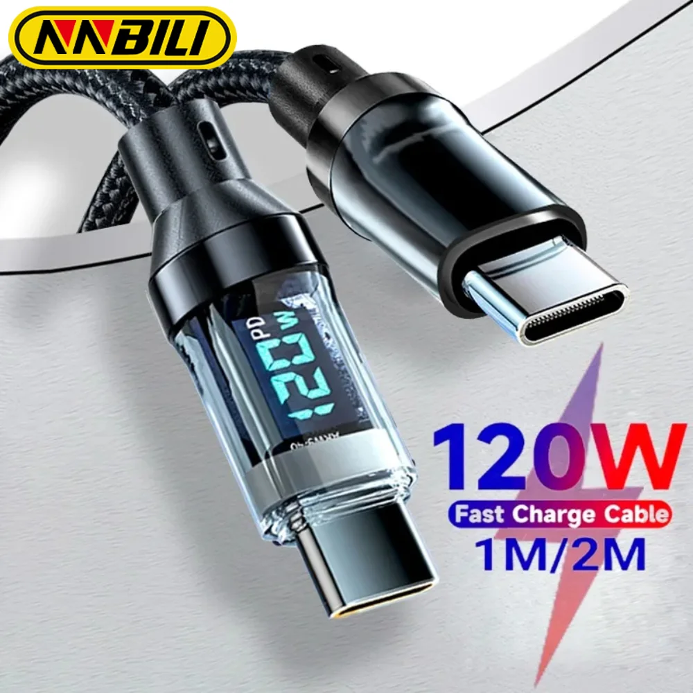 NNbili-Cabo-de-Display-Digital-USB-C-para-Tipo-C-Carregamento-R-pido ...