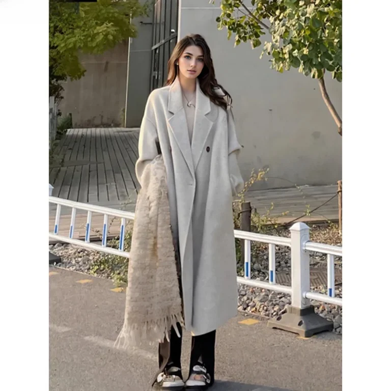 Casaco-de-caxemira-dupla-face-e-l-feminino-sobretudo-solto-comprimento ...