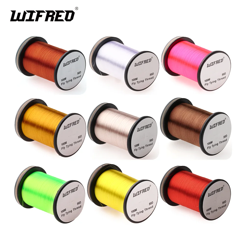 Wifreo 2pcs 50D Fly Tying Threads High Light Nylon Floss Line Fly Tying ...