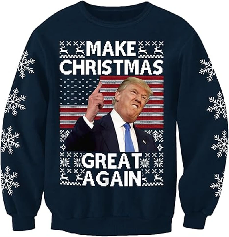 3D-Printed-Donald-Trump-Christmas-Sweatshirt-Fashion-New-Unisex-Sweater ...