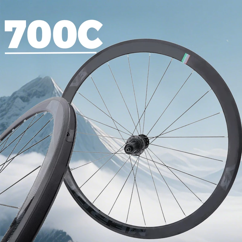 700c Aluminum Road Wheels Bicycle Wheels Disc Brake 700c Wheelset Rim ...