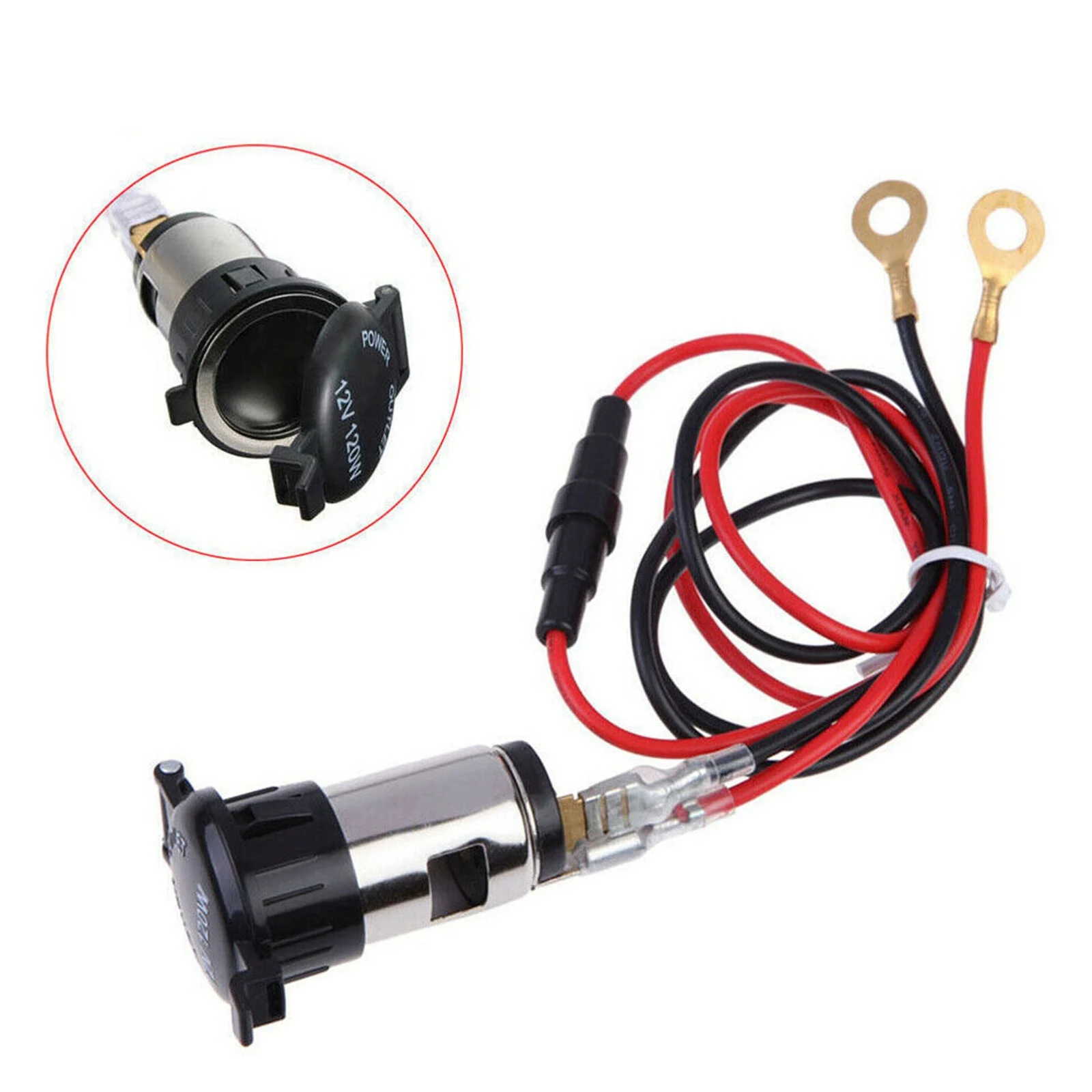 12 24V Car Cigar Lighter Power Outlet Waterproof Car Accessories Female Car Charging For Marine Boat Motorcycle Truck RV ATV