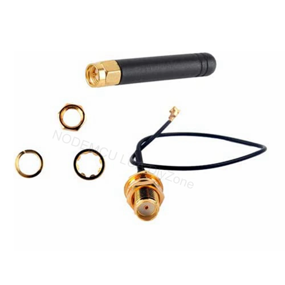 Antena LoRa de 915MHz U.FL IPEX a conector SMA Pigtail 2dBi para ESP32 ...