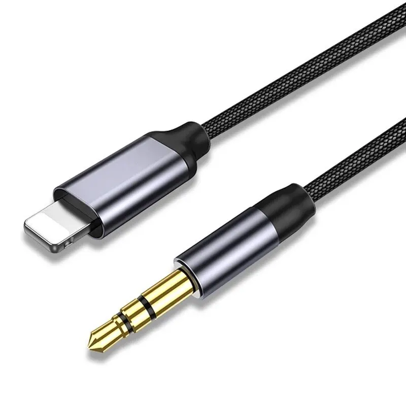 Lightning To 3.5mm Jack AUX Cable 8 Pin To AUX Headphone Adapter Audio ...