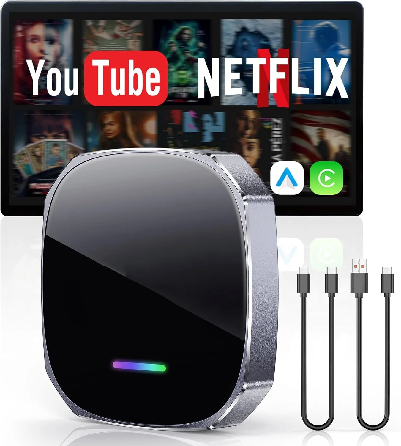 2026 Wireless Android Auto Apple CarPlay Dual-WiFi Plug And Play ...