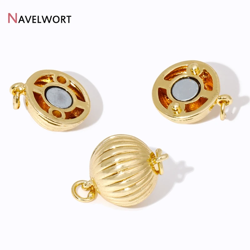 14K-Real-Gold-Plated-Brass-Strong-Magnet-Clasps-For-Jewelry-Making ...