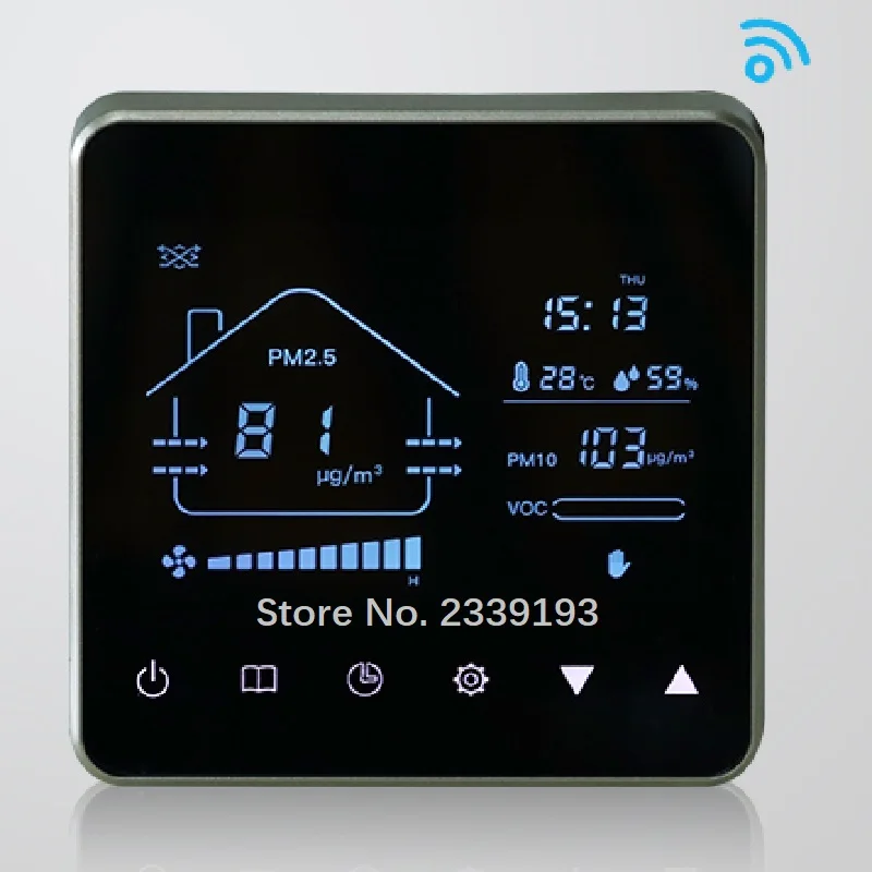 Fresh-air-system-LCD-panel-intelligent-controller-speed-switch-with ...