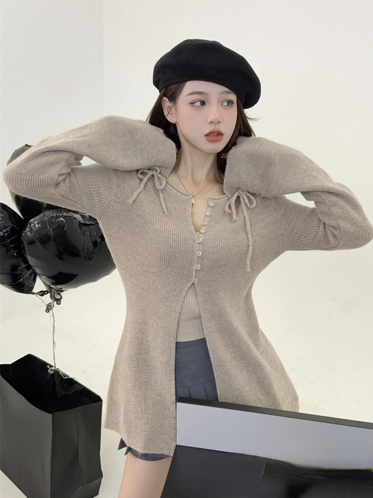 Y2k-Sexy-Long-Sleece-Cardigan-Women-Thin-Split-Bandage-Kint-Sweater-All ...