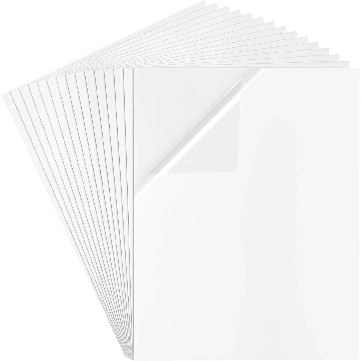 20Sheets Waterproof Glossy Clear Sublimation Transfer Sticker Paper 8.5 ...