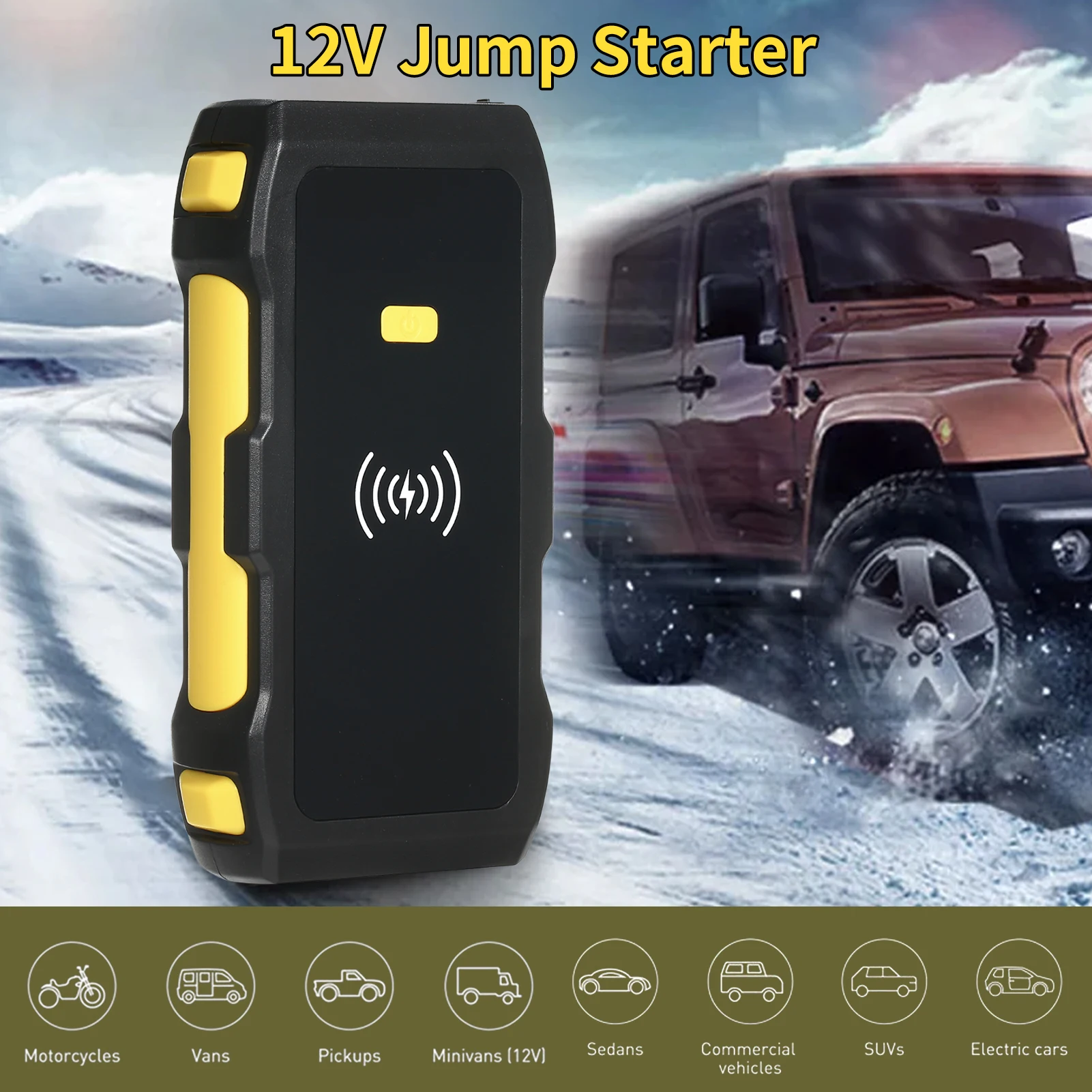 39800mAh Car Jump Starter Power Bank 12V Portable Car Emergency Booster ...