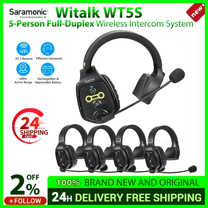 Saramonic-Witalk-WT5S-Full-Duplex-Headset-System-Communication-Wireless ...