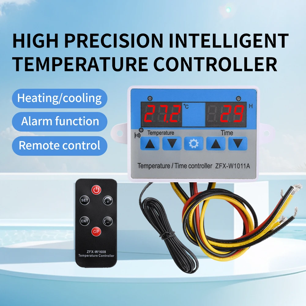 W1011 Intelligent Time Temperature Controller High/Low Temperature ...