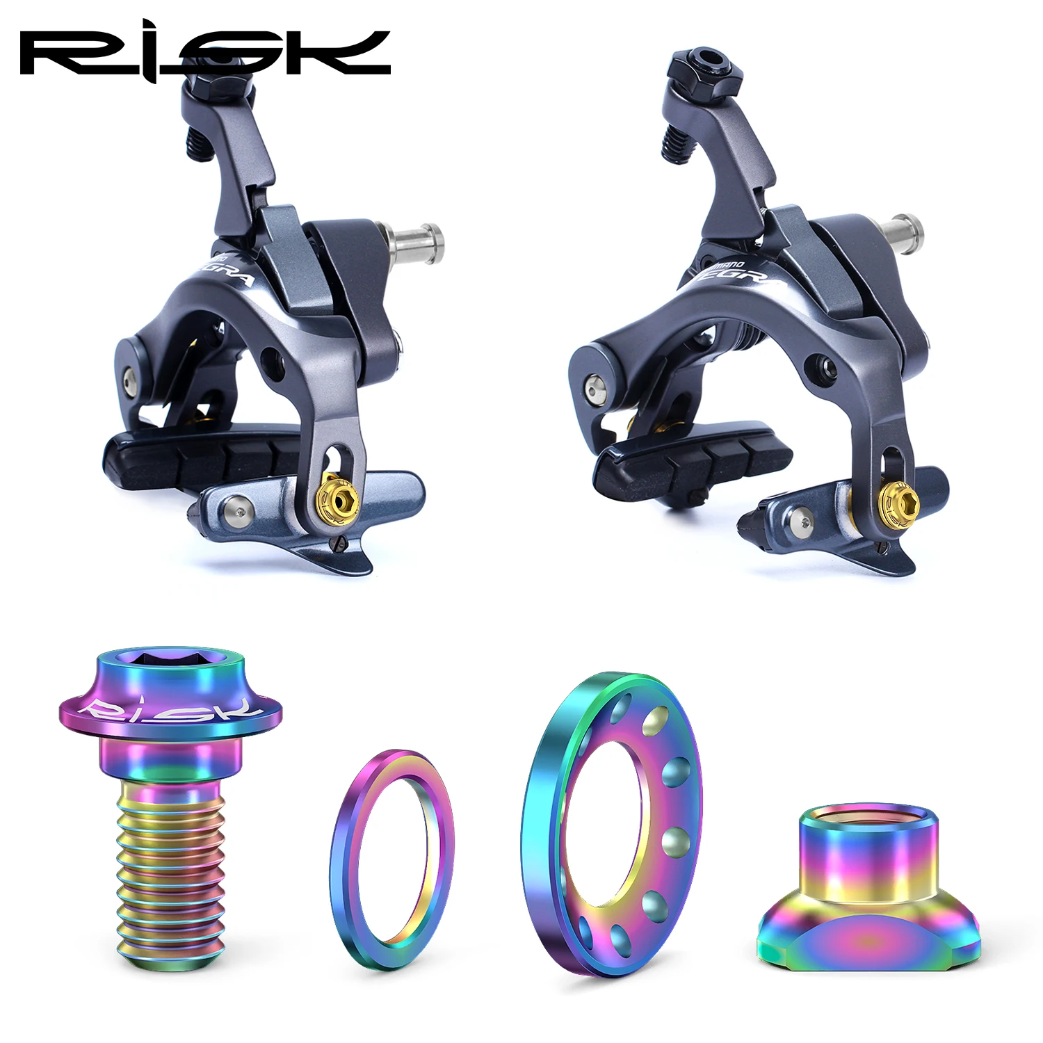 RISK C-Brake Shoes Fixing Bolts Kit Titanium Alloy Road BikE C-Brake ...