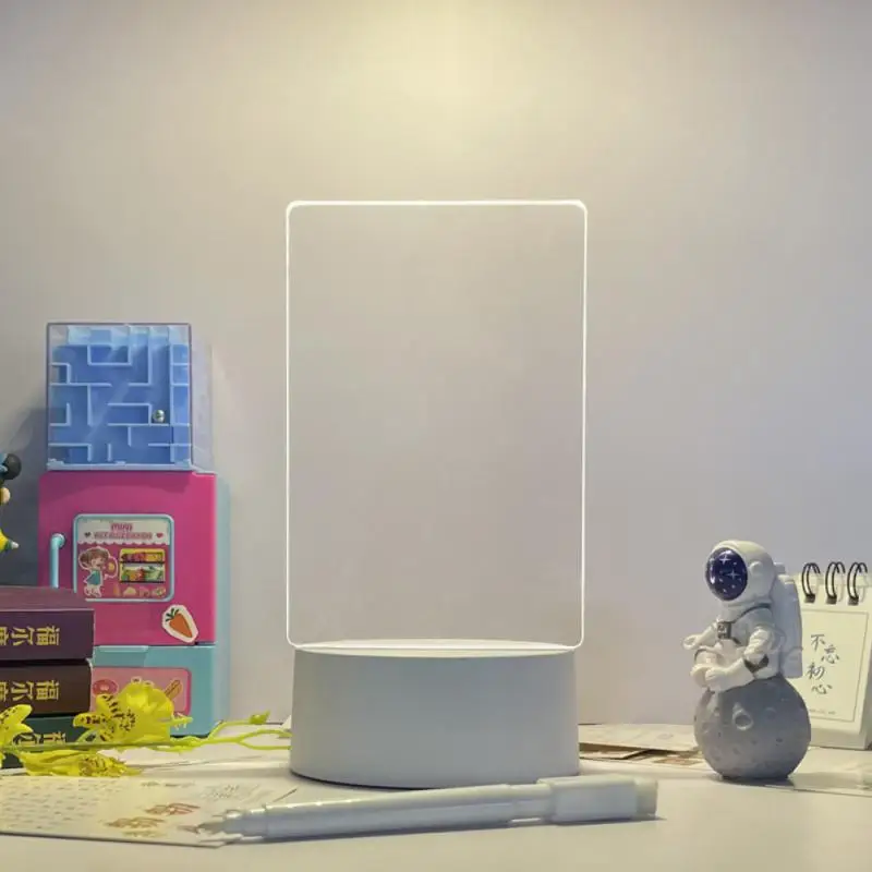 Note-Board-LED-Night-Light-Rewritable-Message-Board-with-Pen-Warm-Soft ...