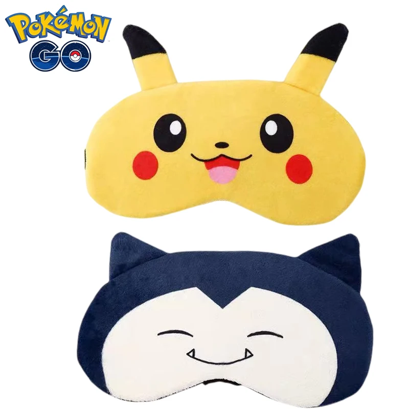 Pokemon Pikachu Snorlax Sleep Soft Blindfold Smooth Eye Mask Sleeping ...