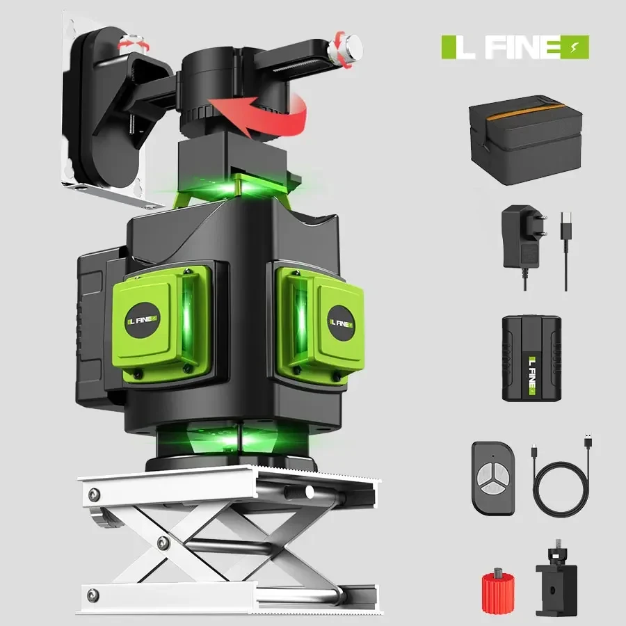 LFINE-Nivel-Laser-360-Laser-Level-Self-Leveling-4D-16-Lines-Automatic ...