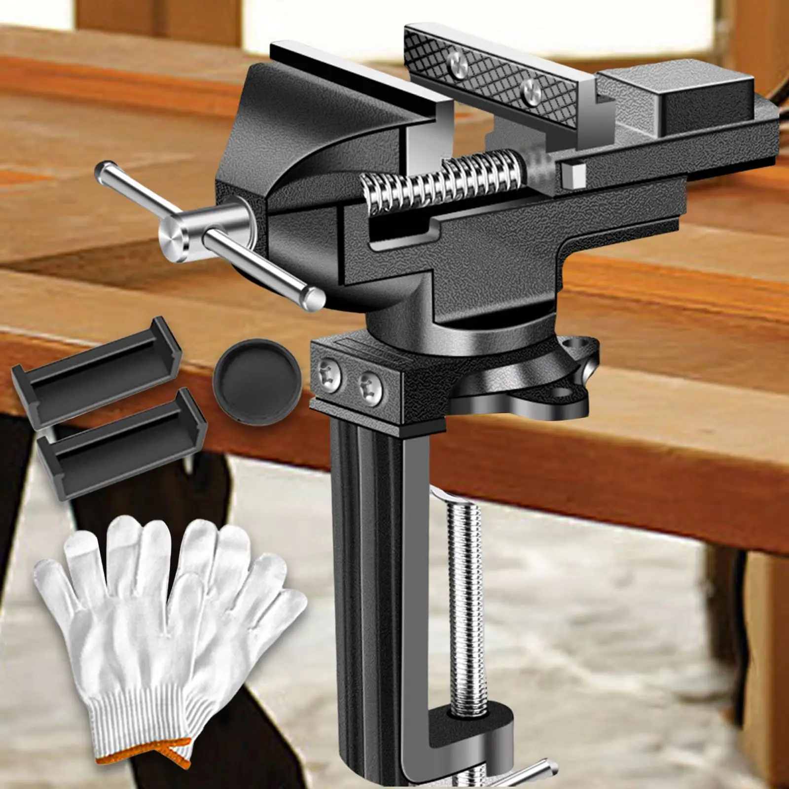 Table Vise 360° Universal Clamp on Vise for Woodworking Jewelry Making ...