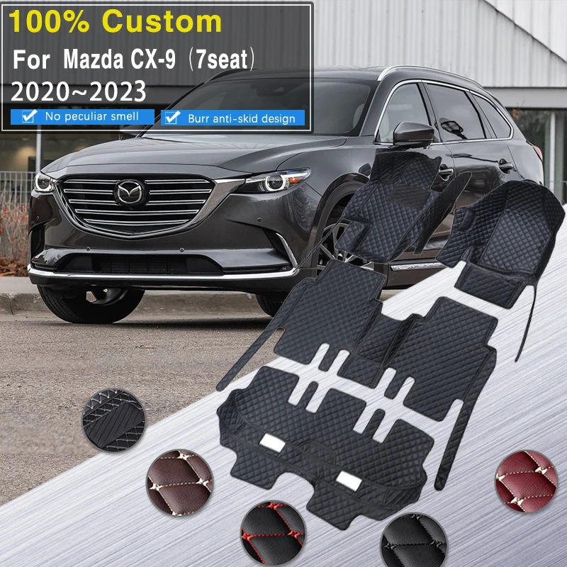 Car Floor Mats For Mazda CX 9 CX 9 TC 7seat 2020 2024 Auto Leather Mat jpg