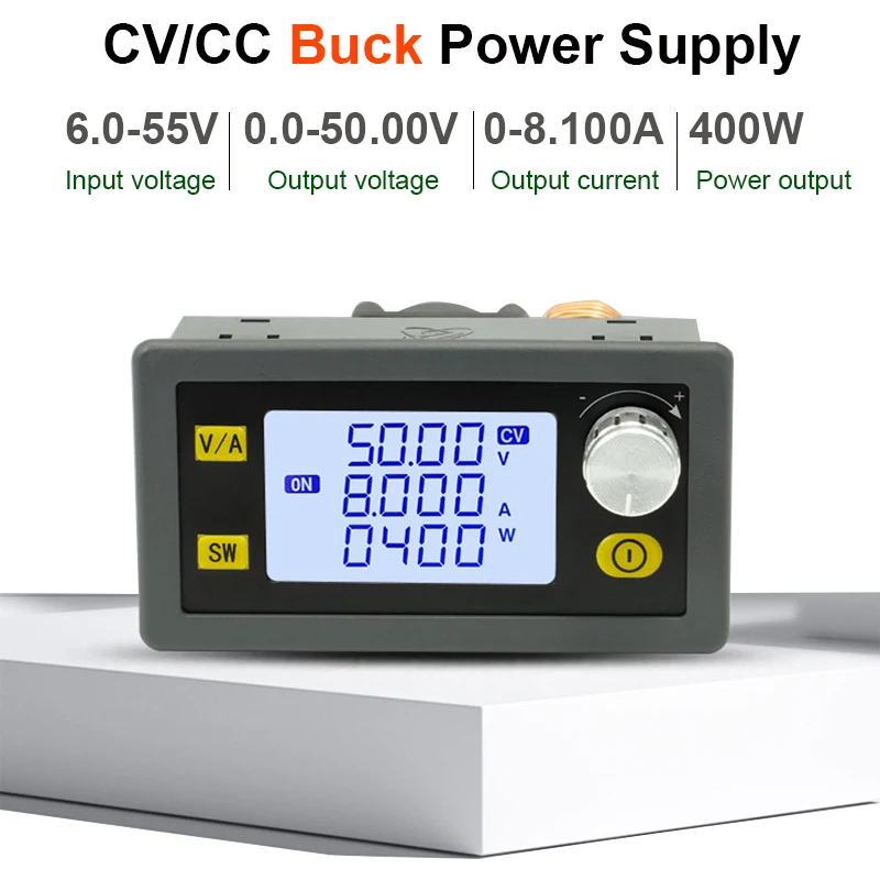 DC 8A 400W Buck Converter Adjustable LaboratoryPower Supply Module CC ...